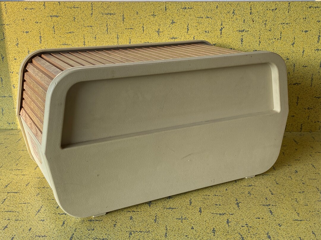 5 1/4 Floppy Disk Vintage 1983 Real Wood Rolltop, Desktop Computer Disk ...