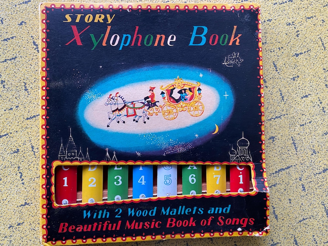 Story Xylophone Book - TT Brand Japan Vintage 1960s - Child's 8 Key ...