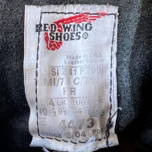 Red Wing 4473 Fire Fighter Boots Black Leather Vibram Soles Steel Toe ...