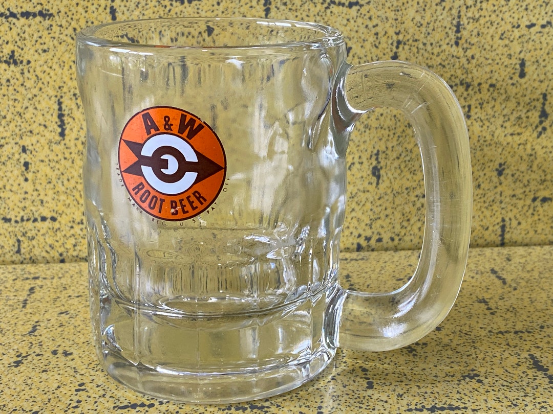 A&W Root Beer Mug - Bullseye Arrow Logo in Orange + Brown - Indiana ...