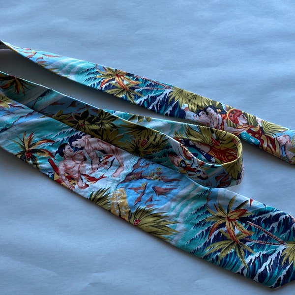 Tropical Necktie - Etsy