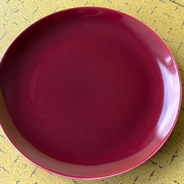 Burgundy Charger Plates - Etsy