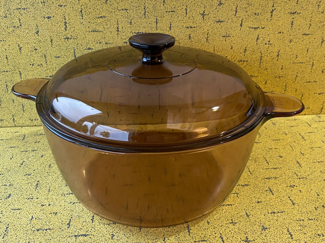 Vision Ware - Corning Ware - Fireside Brown / Amber Glass - 4.5L Dutch ...