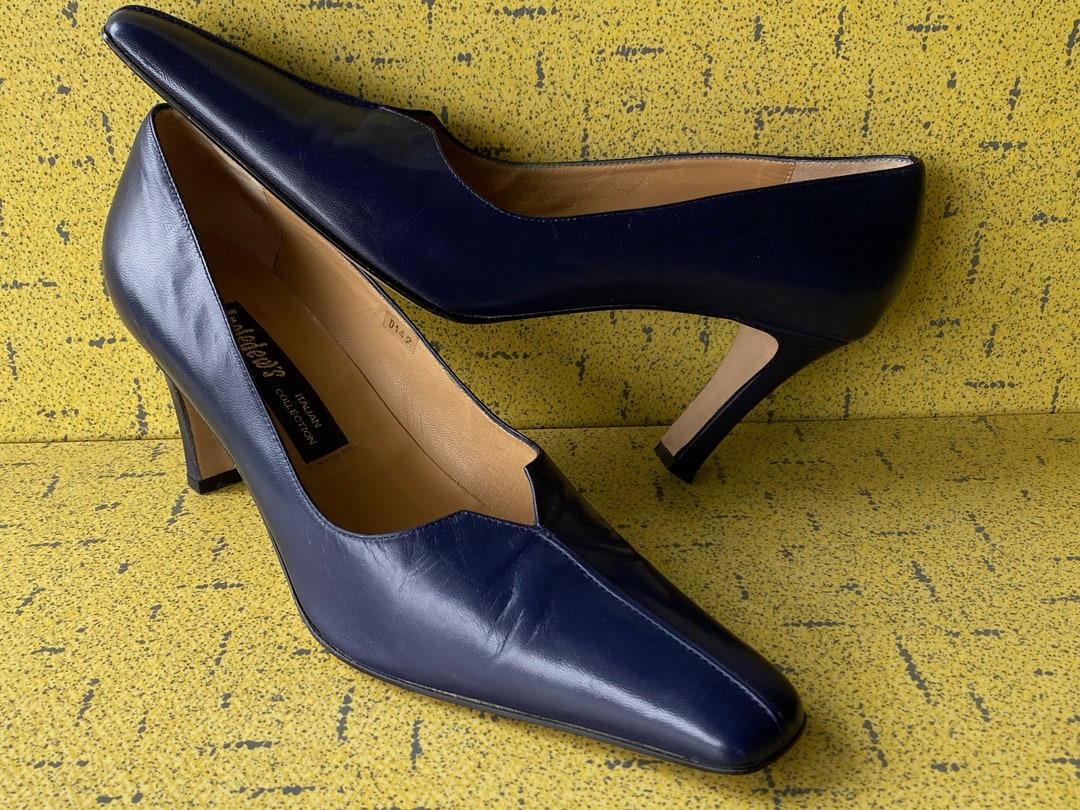 Ingledew's Italian Collection Women's Blue Leather - Etsy