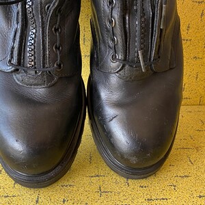 Red Wing 4473 Fire Fighter Boots Black Leather Vibram Soles Steel Toe ...