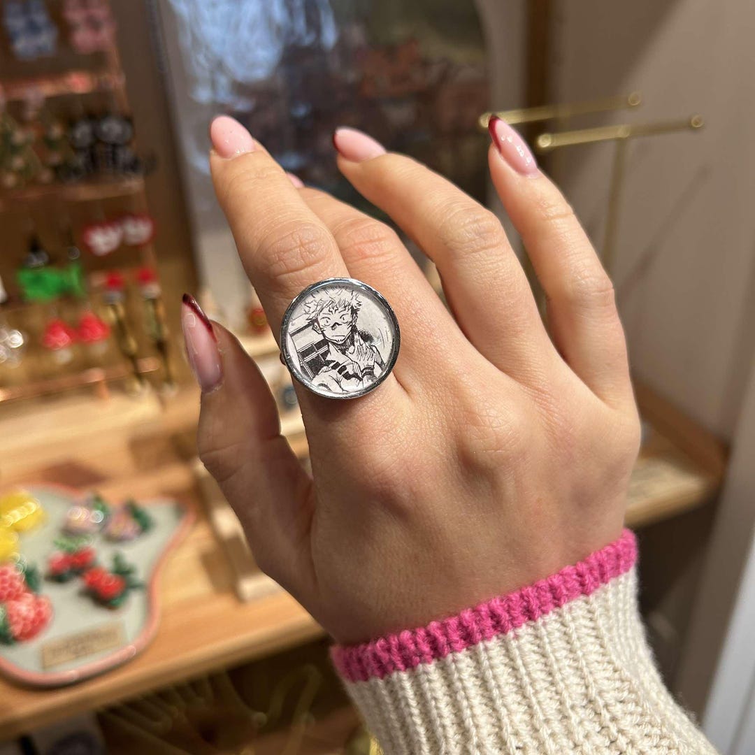 Sukuna Handcrafted Stainless Steel Ring Created With Original Japanese ...