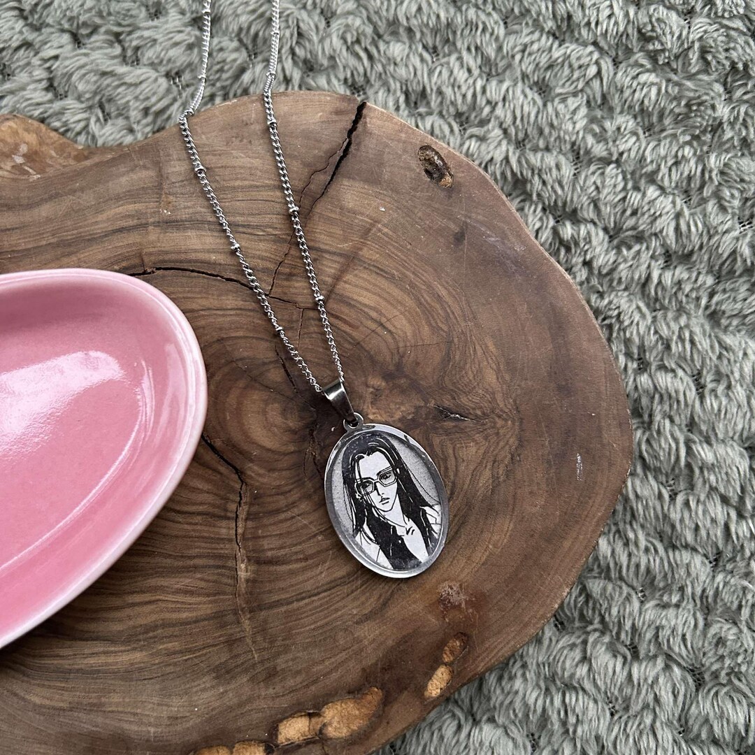 Takumi Stainless Steel Necklace Handcrafted With Epoxy Resin and Comic ...