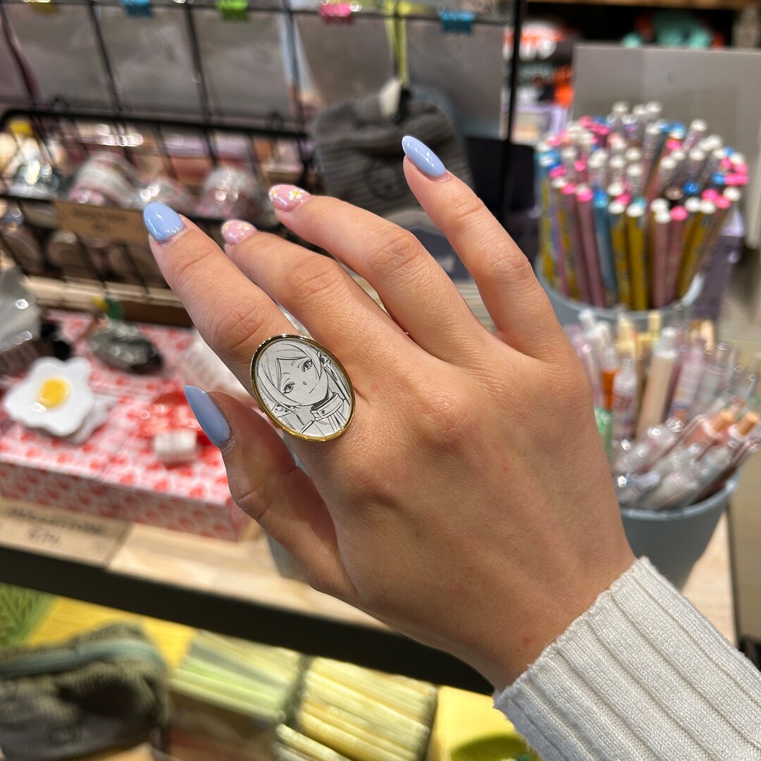 Frieren Handcrafted Ring in Stainless Steel Created With a Fragment of ...