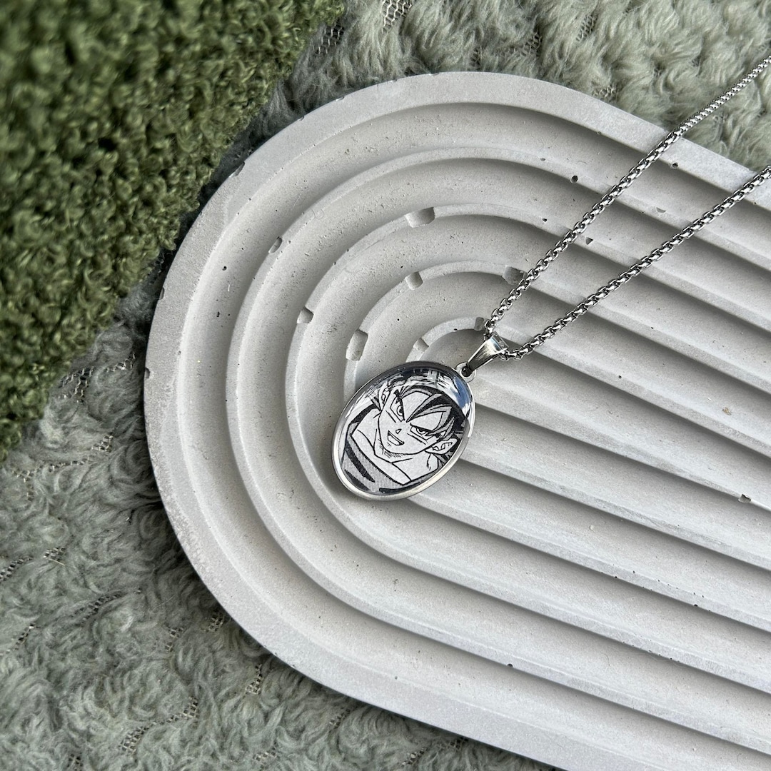 Stainless Steel Manga Necklace Handmade With Epoxy Resin and Comic ...