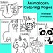 Animalcorn Coloring Pages - Etsy