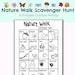 Nature Walk Scavenger Hunt Printable PDF Coloring Sheet - Etsy