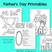 Father's Day Coloring and Activity Page Printables - Etsy