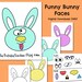 Funny Bunny Face for Prek and ESL Classrooms - Etsy Canada