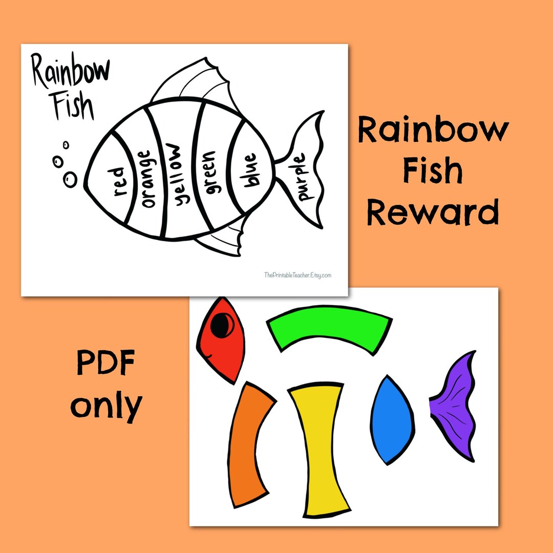 Rainbow Fish Reward for Online ESL Classrooms - Etsy