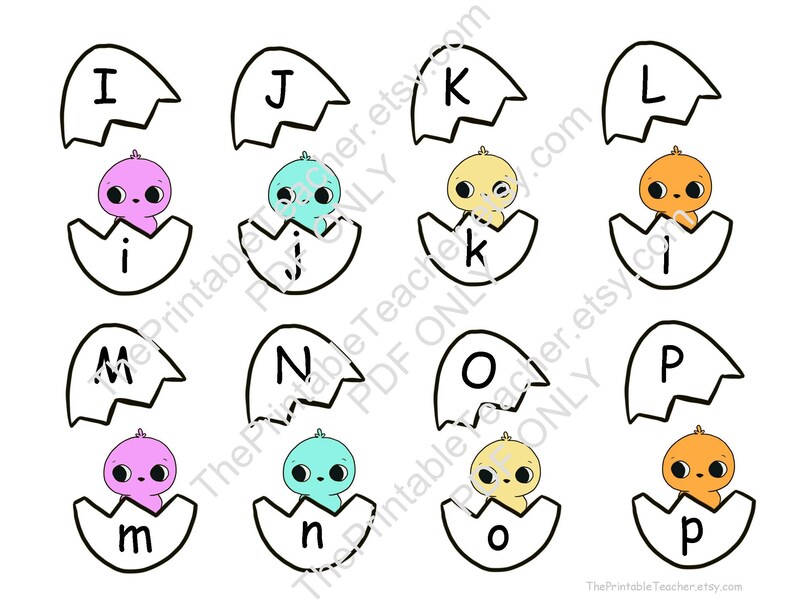 Alphabet Chicks Letter Practice - Etsy
