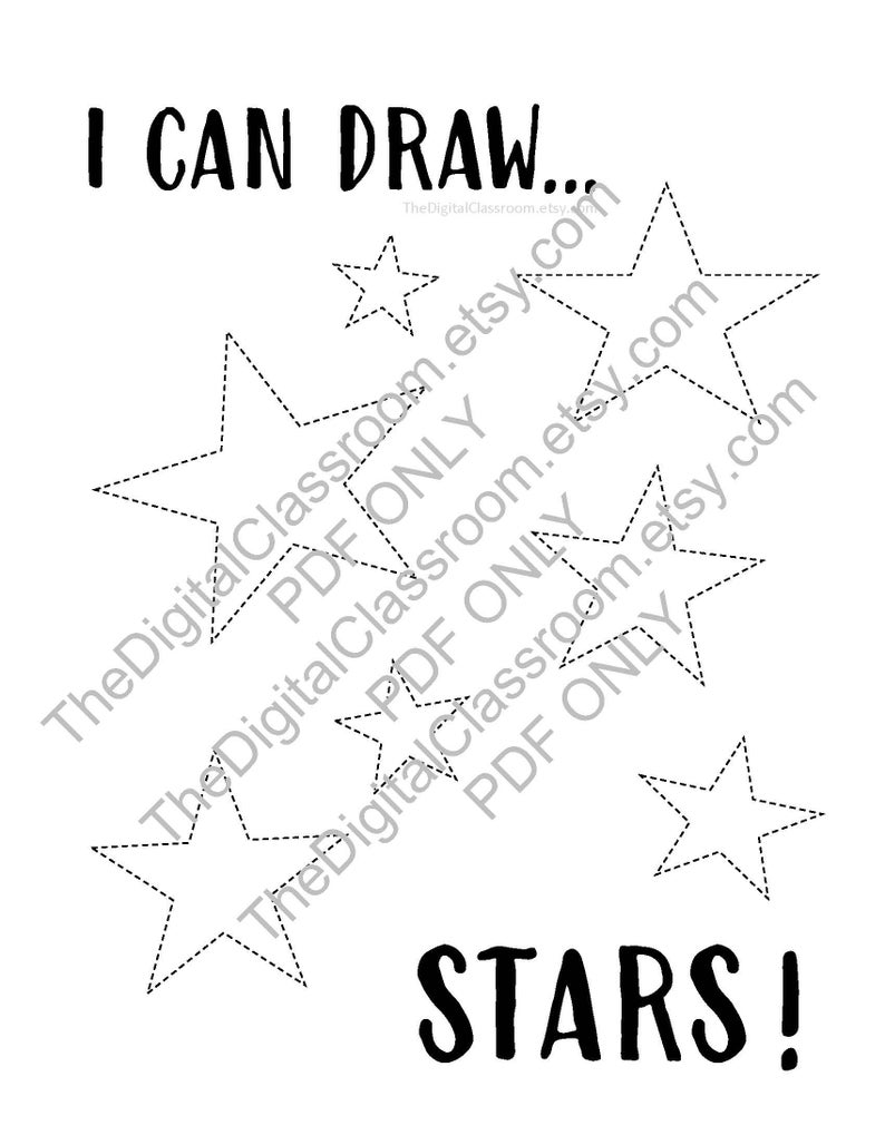 I Can Draw Shapes! Bundle #2 Tracing & Coloring Pages Preschool Early ...