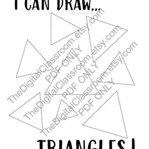 I Can Draw Shapes! Bundle #1 Tracing & Coloring Pages Preschool Early ...