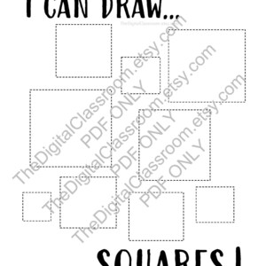 I Can Draw Shapes! Bundle #1 Tracing & Coloring Pages Preschool Early ...