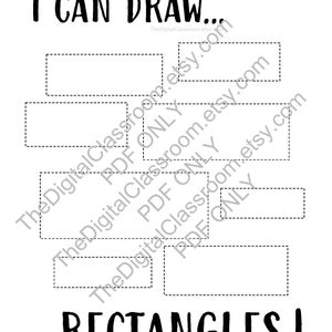 I Can Draw Shapes! Bundle #1 Tracing & Coloring Pages Preschool Early ...