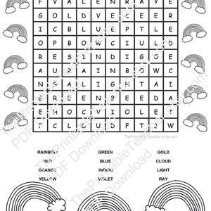 St. Patrick's Day Word Search Bundle - Etsy