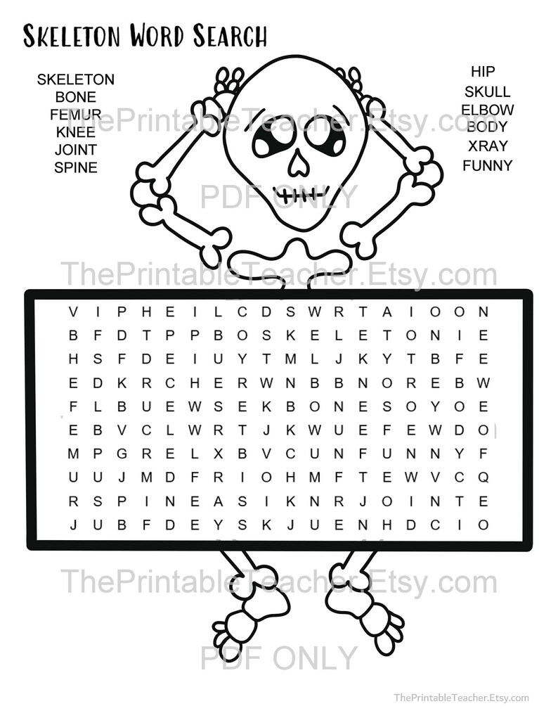 Halloween Word Searches Grades K-4 - Etsy