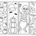 Halloween Bookmarks Coloring Page Printable - Etsy
