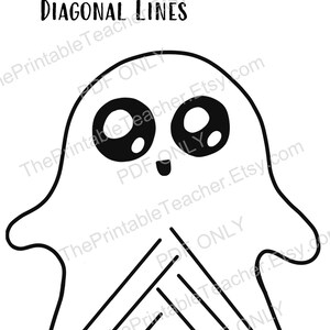 Cut, Color & Paste Ghosts for Prek Students - Etsy