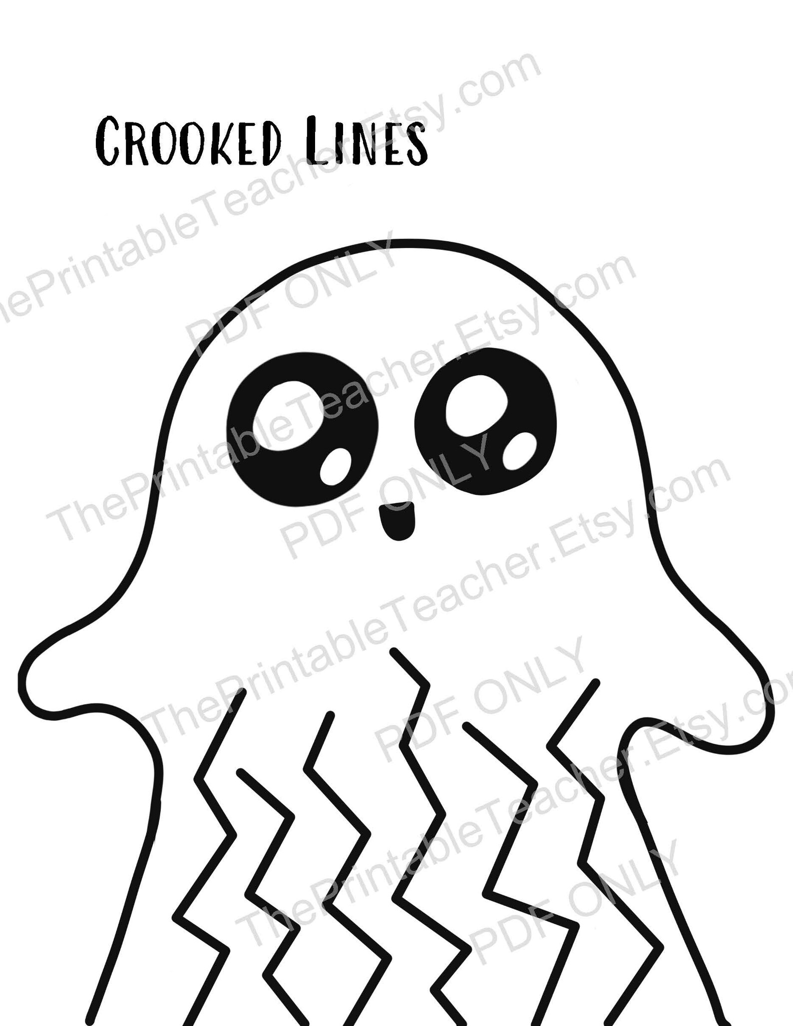 Cut, Color & Paste Ghosts for Prek Students - Etsy
