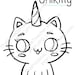 Animalcorn Coloring Pages - Etsy