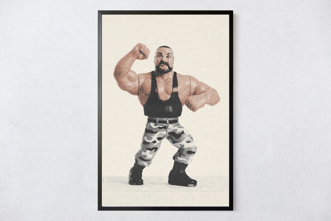 The Bushwhackers Digital Wall Art, Bushwhacker Luke WWF Wrestling ...