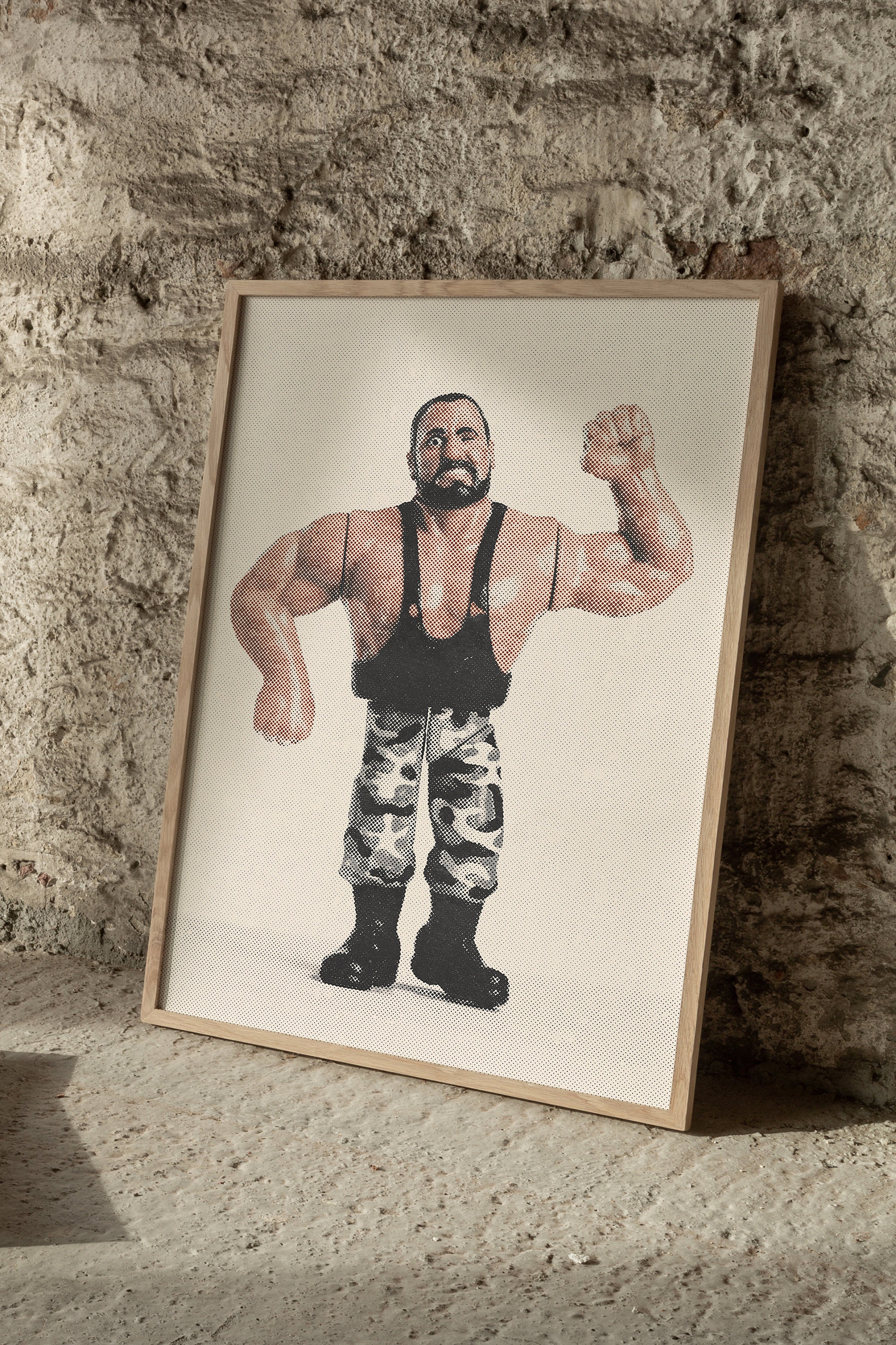 The Bushwhackers Digital Wall Art, Bushwhacker Butch WWF Wrestling ...