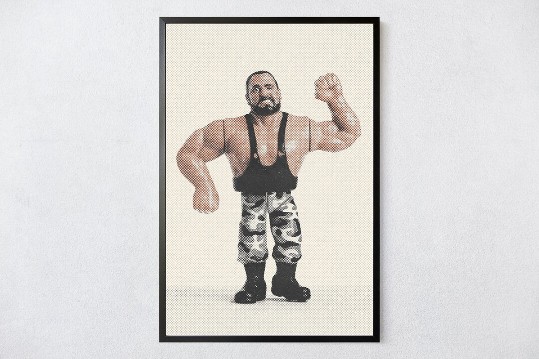The Bushwhackers Digital Wall Art, Bushwhacker Butch WWF Wrestling ...