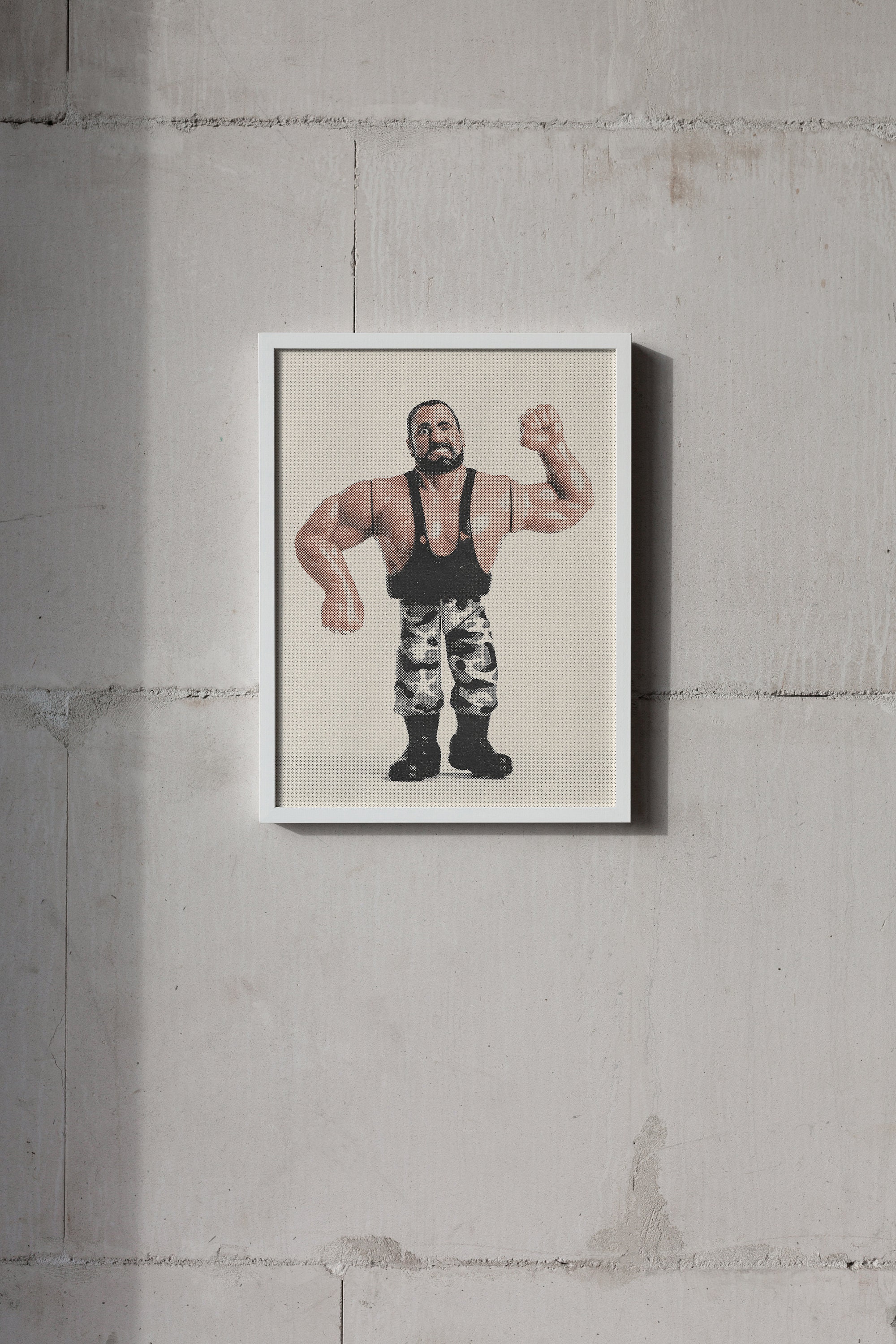 The Bushwhackers Digital Wall Art, Bushwhacker Butch WWF Wrestling ...