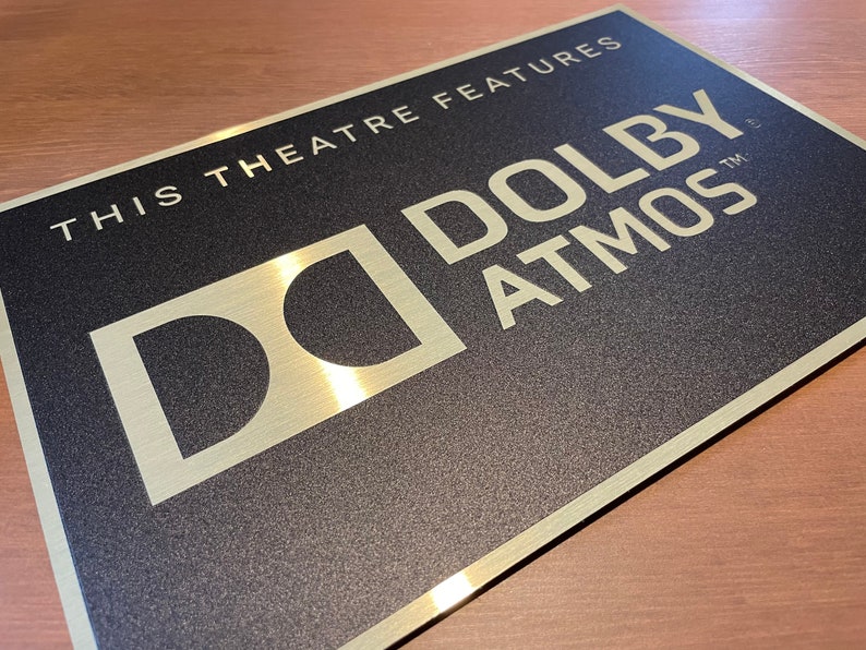 Dolby Atmos Color Home Theater Sign | Etsy