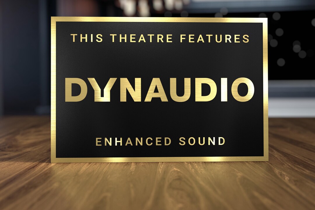Dynaudio Home Theater Sign - Etsy