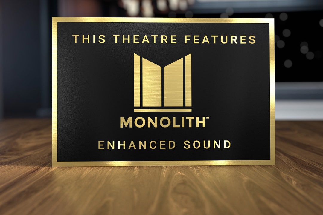Monolith Home Theater Sign - Etsy
