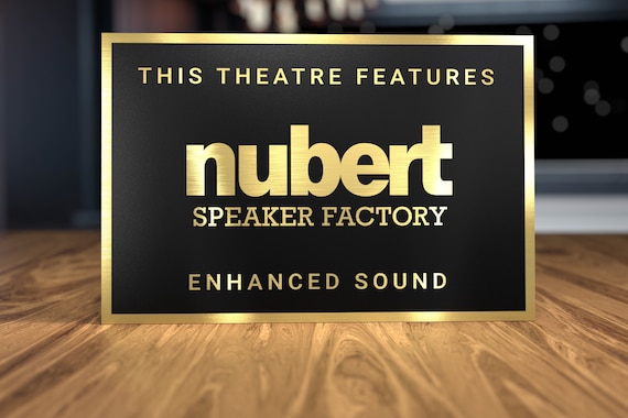 Nubert Home Theater Sign | Etsy