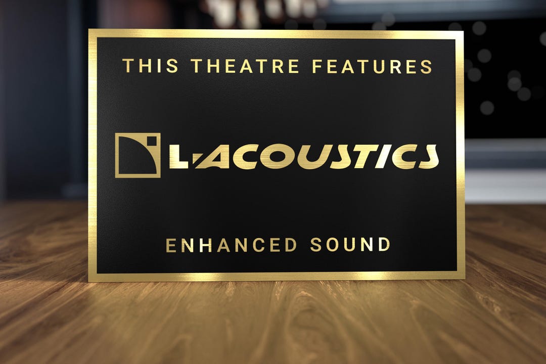 L-acoustics Home Theater Sign - Etsy