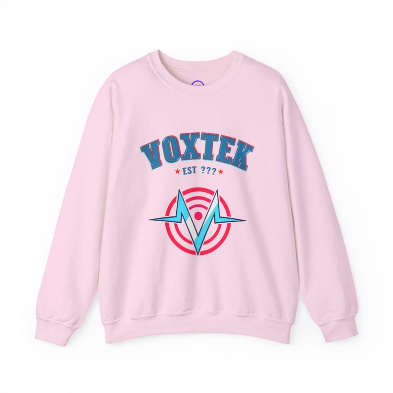 Hazbin Hotel Voxtek Retro Signal Logo Sweatshirt | Tech Wave Graphic Crewneck - Etsy