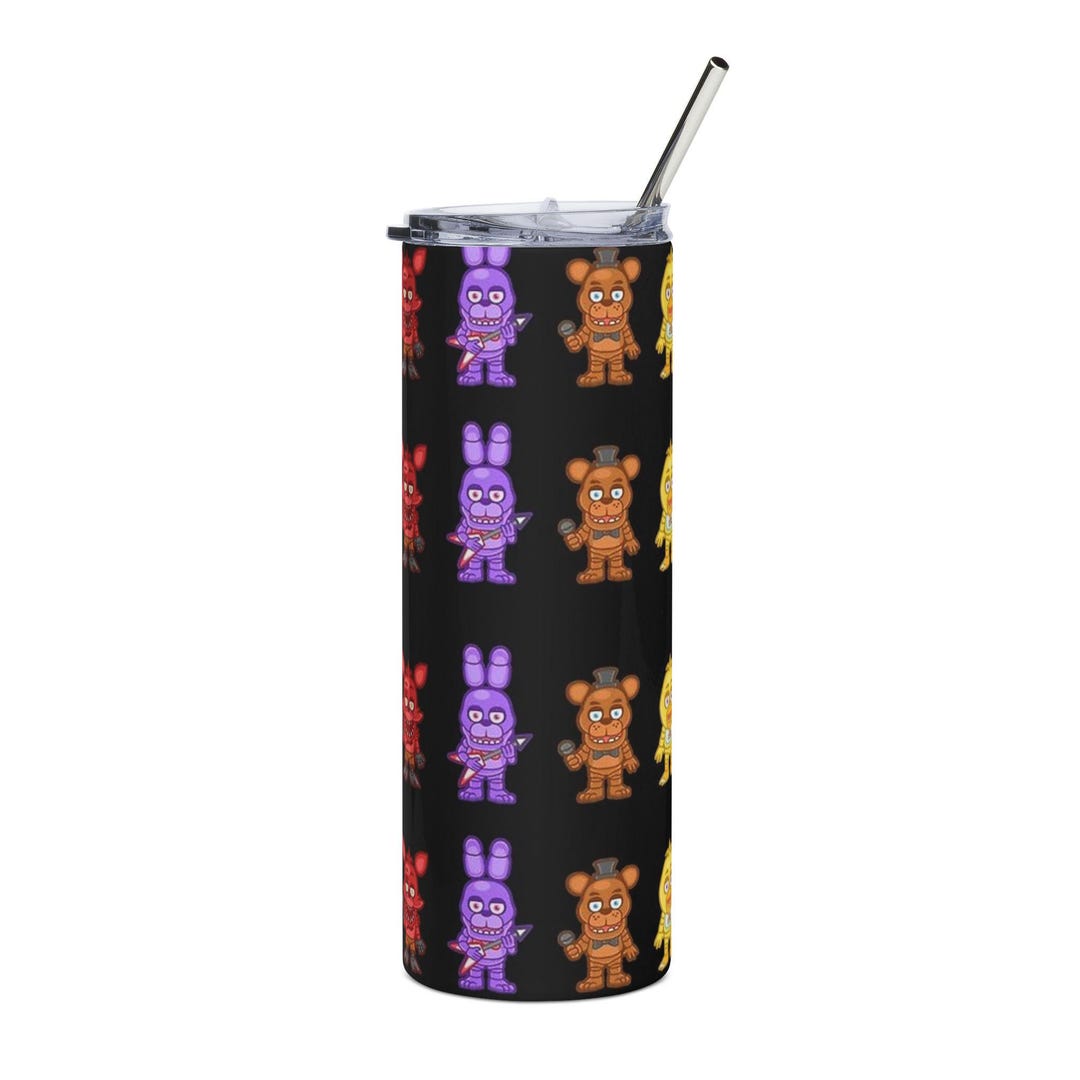 Five Nights at Freddys FNAF 5NAF Characters Tumbler | 20oz Stainless ...