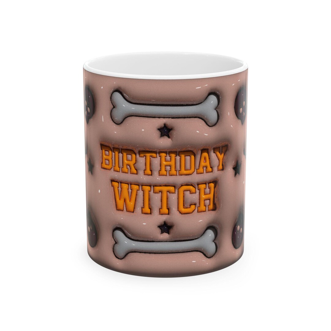 Birthday Witch Goth Creepy Emo Punk Alternative Ceramic Mug, (11oz ...