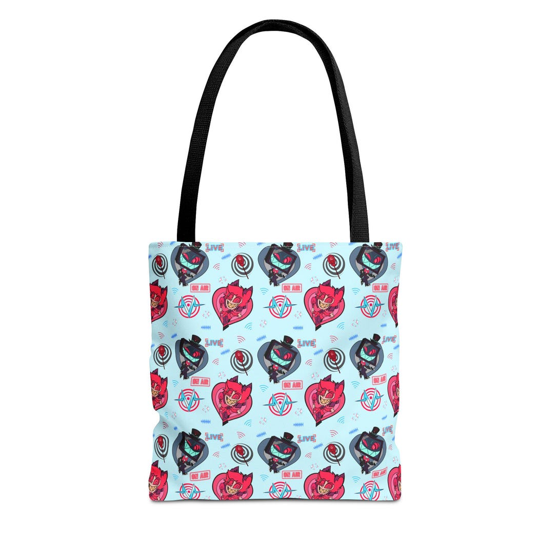 Hazbin Hotel Vox X Alastor Cute Cartoon Fox Pattern Tote Bag | Pastel ...
