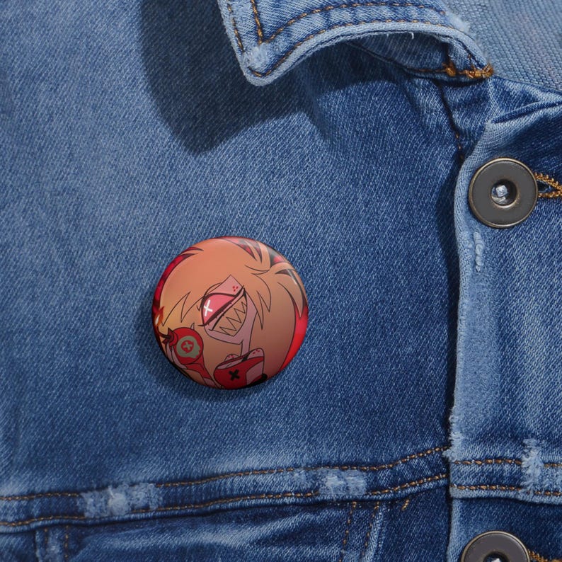 Cherri Bomb Hazbin Hotel Creepy Doll Pin Button | Anime Horror ...