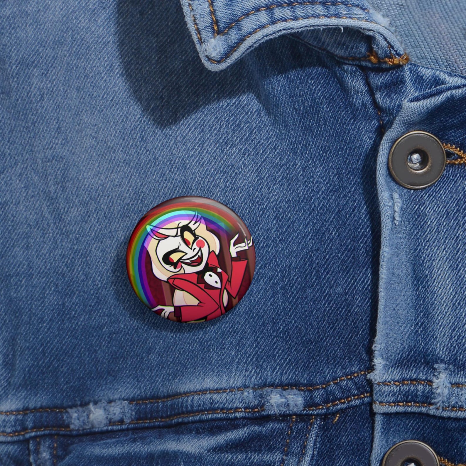 Hazbin Hotel Charlie Morningstar Cartoon Devil Character Pin Buttons ...