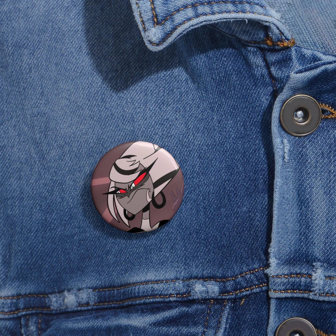 Carmilla Carmine Pin Button | Hazbin Hotel Villain Character - Etsy
