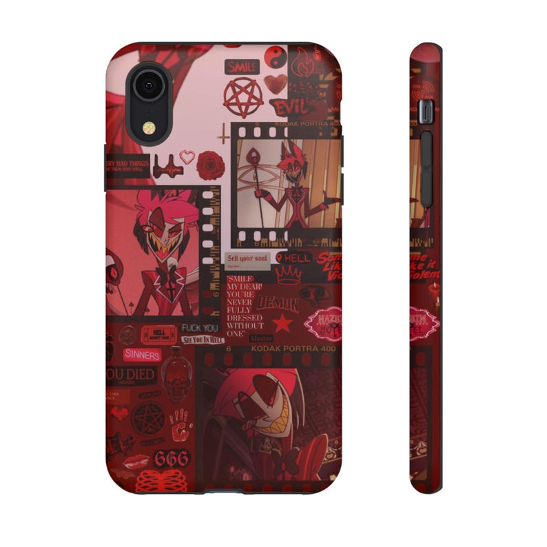 Hazbin Hotel Alastor Red Radio Demon Devil Anime Collage Phone Case ...