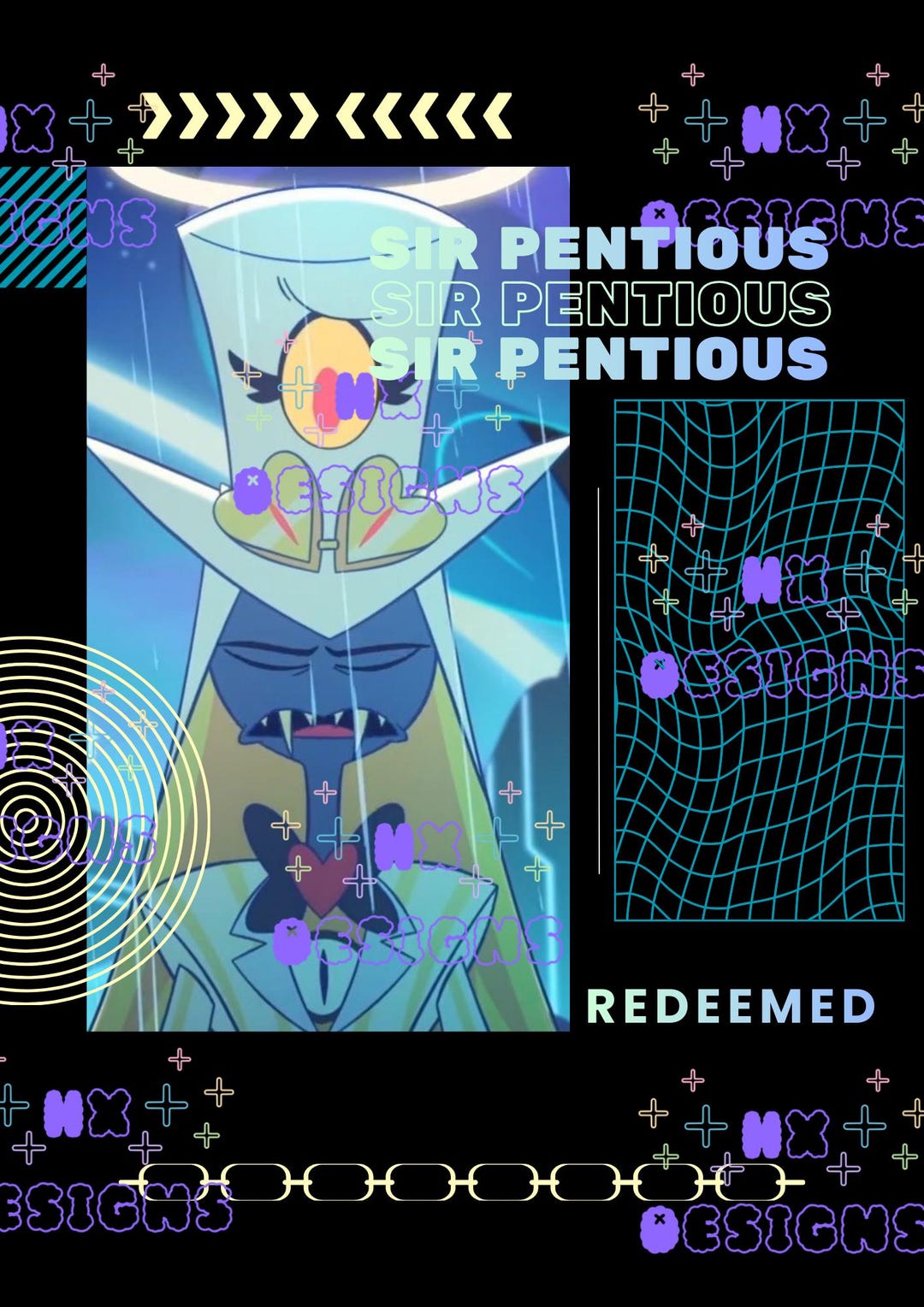 Hazbin Hotel Sir Pentious Redeemed Streetwear PNG File - Etsy