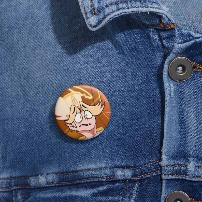 Abel Hazbin Hotel Shocked Cartoon Prince Pin Button | 1.25in Round Enamel Style - Etsy