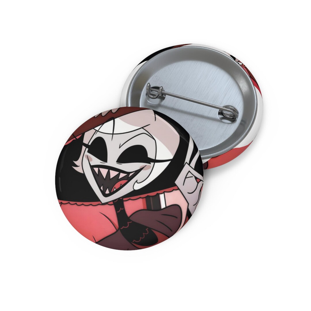 Hazbin Hotel Rosie Enamel Pin, Cartoon Fang Smile Button - Etsy