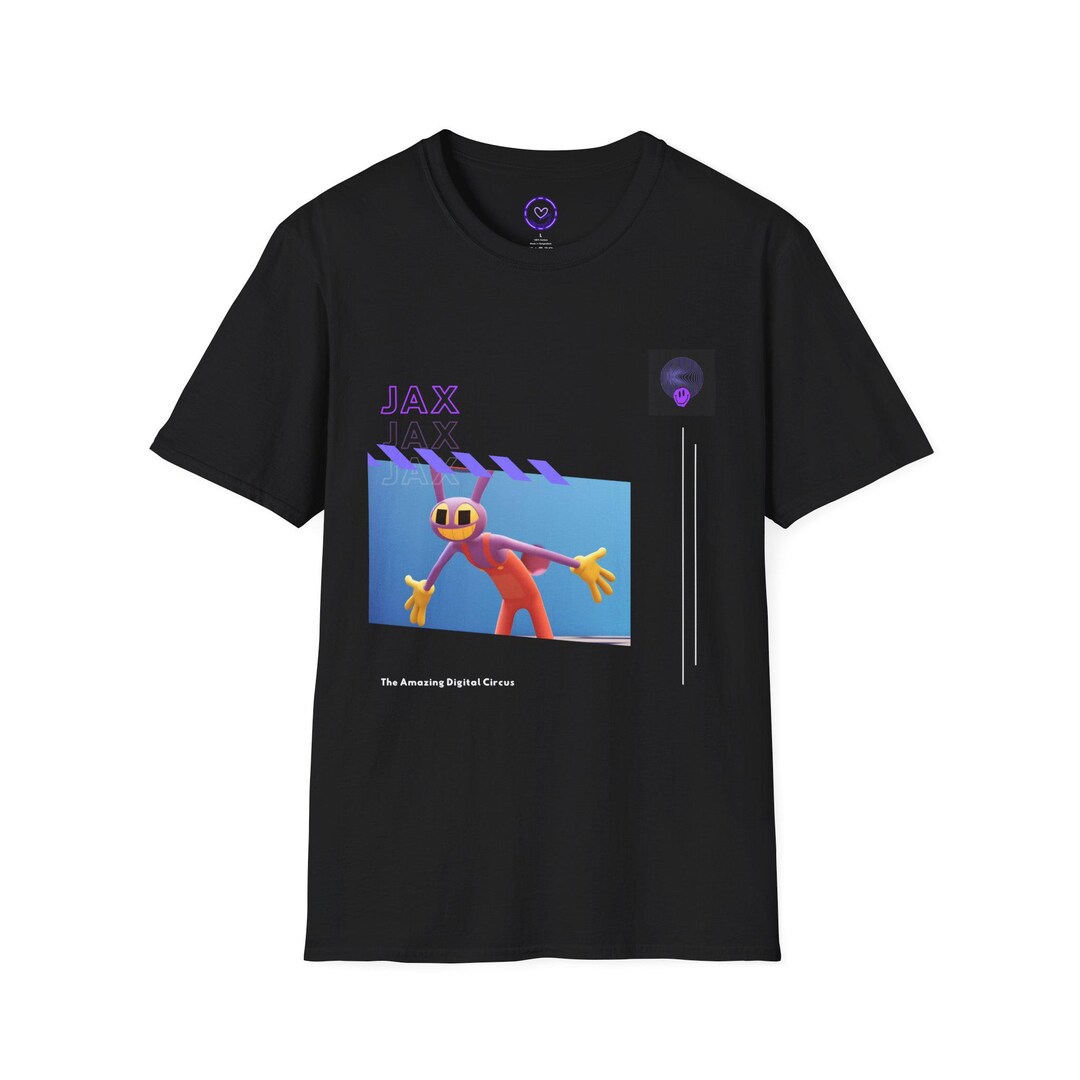 The Amazing Digital Circus JAX Character Graphic T-shirt | Colorful ...